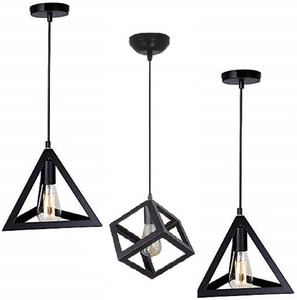 PR Star Pack of Two 3D Triangle and one 3D Square Hanging lamp ...