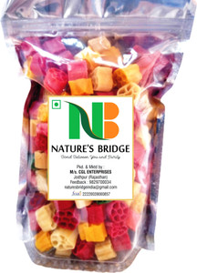Nature's Bridge Colorful Mix Fryums, Ready to fry Papad snacks, Flower ...