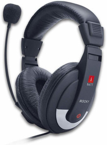 iball Rocky Wired Over Ear Headphones with Mic Wired Price in India ...