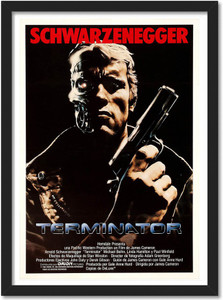 Terminator Movie Framed Poster For Room & Office (10 Inch X 13 Inch ...