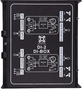 Xtreme Acoustics XA-DI2 Passive 2 Channel DI Box with Attenuator Switch ...