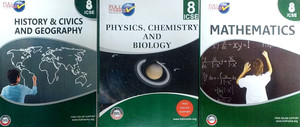 Full Marks ICSC Combo Class 8 Mathematics + Physics Chemistry Biology ...