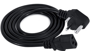 BIGGEAR Power Cord 1 m 3 Pin Computer Power Cable Cord for Desktops PC ...