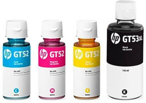 ORIGNL HP GT53XL Black, HP GT52 Cyan, Magenta, Yellow Black + Tri Color ...