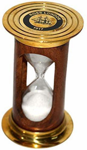 Goblins Antique Brass Sand Timer 1" Minute Wooden Sand Clock Price in ...