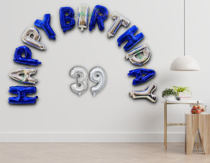 Flipkart.com | Almoda Creations Solid Happy 39th Birthday Decoration ...