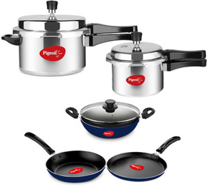 Pigeon Non-Stick Coated Cookware Set Price in India - Buy Pigeon Non ...
