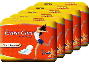 Extra Care Heavy Flow XXL Pack of 5 sanitary pad Sanitary Pad | Buy ...