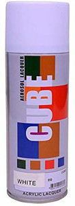 CUBE Spray Paint BLACK 450ML White Spray Paint 400 ml Price in India ...