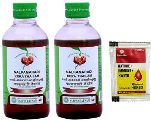 Vaidyaratnam Nalpamaradi Kera Thailam 200 ML (Pack Of 2 )_Ayurveda ...