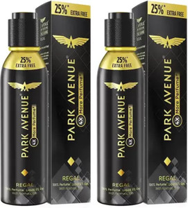 PARK AVENUE Regal Men Deodorant 150 Ml Pack Of 2w2w Body Spray - For ...