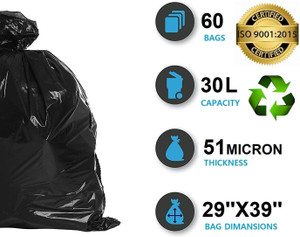 GB Store 29X39 INCH (pack of 4) XL 30 L Garbage Bag Pack Of 60 Price in ...