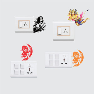 StickerYard 25 cm Angry Hanuman Self Adhesive Sticker Price in India ...