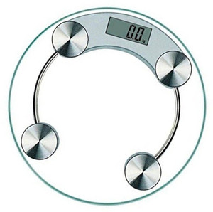 Rorian Health Human Body Weight Machine 2003A Round Glass Weighing ...