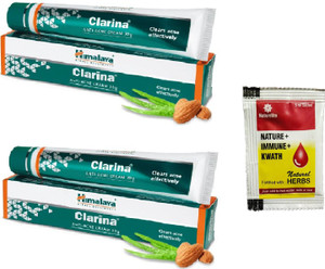 HIMALAYA A Combo natural & herbal Product Clarina Anti-Acne Cream help ...