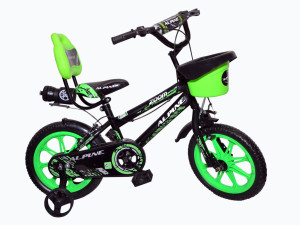 ALPINE Bmx Zoom Black green unisex bicycle/cycle for kids 2-5 years 14 ...