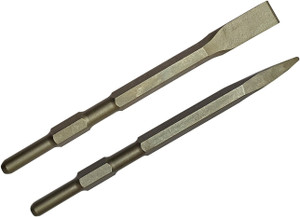 Inditrust Heavy Duty Point and Flat Demolition Hammer Bit set size 17mm ...