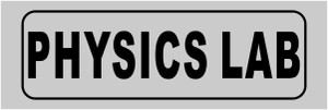 madhusigns Grey color 3mm Form sheet - Physics Lab School Signboard (12 ...