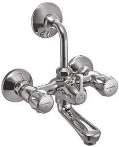 PlumberFaucets Wall Mixer with ‘L’ Shaped Tubular Bend Set for Overhead ...