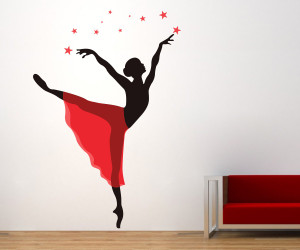 Sticker Hub 60 cm Dancing Lady Wall Sticker Self Adhesive Sticker Price ...