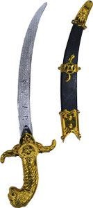 FULLY Sword/Talwar with Scabbard Playing Toy for Kids Maces & Swords ...