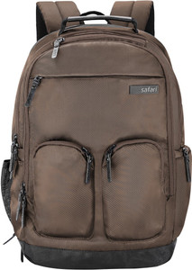 SAFARI Quest Compact Dark Brown 25 L Small Laptop Backpack Brown ...