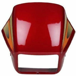 zalak Front Visor for Splendor(+) A/W red/org(Pack of 1) Bike Headlight ...