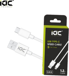 IAC Techno USB Type C Cable 2.4 A 1.2 m Copper 2.4A Type C Speed Cable ...