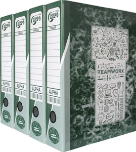Flipkart.com | Expo Cardboard Lever Arch Binder Box File (Alpha) Pack ...