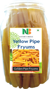Nature's Bridge Golden Fingers Fryums, yellow pipe papad, Ready to fry ...