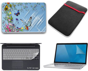 Lonaar 4IN1 Vinyl Decal Laptop Skin Combo With Screen Guard, Key Guard ...