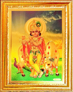 SUNINOW Bal krishna photo frame small size ( 7 x 5 inch) Religious ...