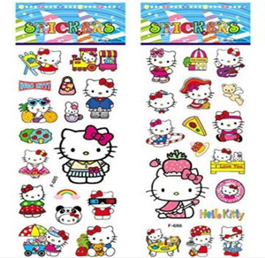 Super Easy 1 cm Character Puffy 3D Cute Funny Stickers ( 10 Sheets ...