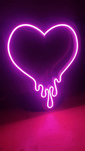 URBAN CUBES LED Sign Board, Heart Sign Board, Home Decor, Kids Room Led ...