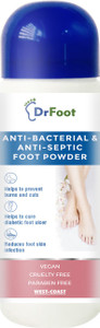 Dr Foot Antibacterial & Antiseptic Foot Powder for Helps to Prevent ...