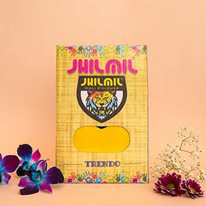 Jhilmil Natural & Herbal 1 kg Yellow Holi Gulal, Non-Toxic Gulal Color ...