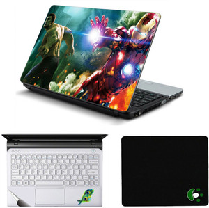 Namo Art Iron Man and HULK Laptop Accessories Combo - Laptop Skin ...