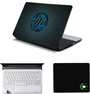 Namo Art Grey HP Laptop Skin Stickers, Mouse Pad and Palmrest Skin for ...