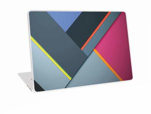 Galaxsia Colour Pattern Laptop Skin vinyl Laptop Skin Compatible for 14 ...