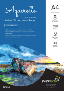 Flipkart.com | Paper Pep Artists' Aquerello 60% Cotton Paper 300GSM ...