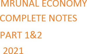 Mrunal Economy Complete Printed Notes 2021 In 2 Parts (SPIRAL BINDING ...