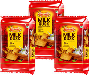 BADSHAH MILK RUSK BADSHAH MILK RUSK_Elaichi flavour - Pack of 3 -300gm ...