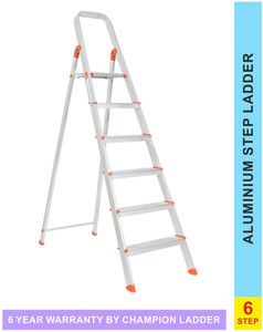 champion ladders 6 Steps Aluminium Ladder Price in India - Buy champion ...