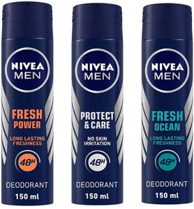 NIVEA Fresh Power Deo 150 ml , Men Protect Care Deo 150 ml , Fresh ...