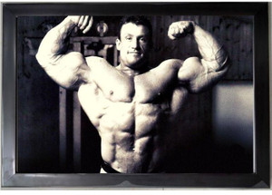 Bodybuilder Legend Dorian Yates Photoframe with Acrylic Glass 14x20 ...