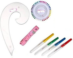 Craftical 1 sewing scale,1 measuring tape,4 ripper,2 tailors chalk ,1 ...