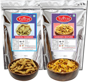 Yuvraj Food Product Dankoli Bhujiya sticks & Bikaneri Namkeen Mixture ...