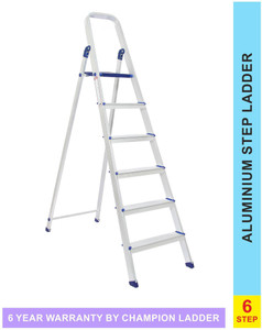 champion ladders Advance Carbon-6 Step Aluminium Ladder with Scratch ...