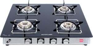 AUTO FLASH Glass Automatic Gas Stove Price in India - Buy AUTO FLASH ...
