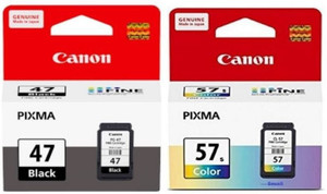 Canon 47 & 57 Small [SET OF 2] Tri-Color Ink Cartridge - Canon ...